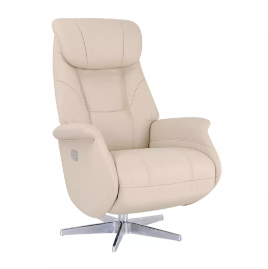 Monarch - Leather Stressless Recliner by Benchmaster | Furniture World ...